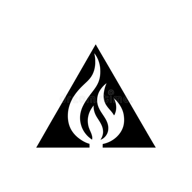 Fire danger icon stock vector. Illustration of risk - 298399222