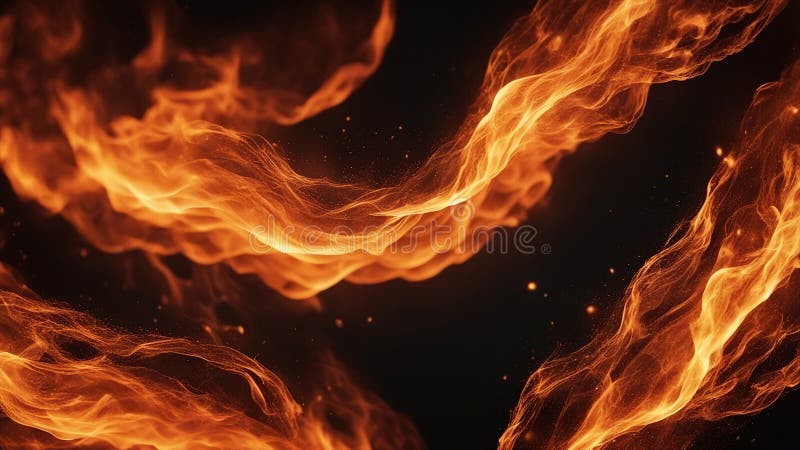 Fire in the Dark a Burning Texture with a Black Backdrop and a Smooth ...