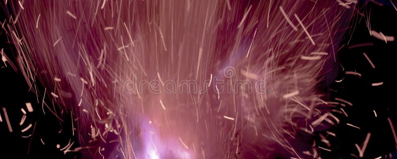Fire in Dark. Explosion Black Powder Stock Photo - Image of wallpaper ...