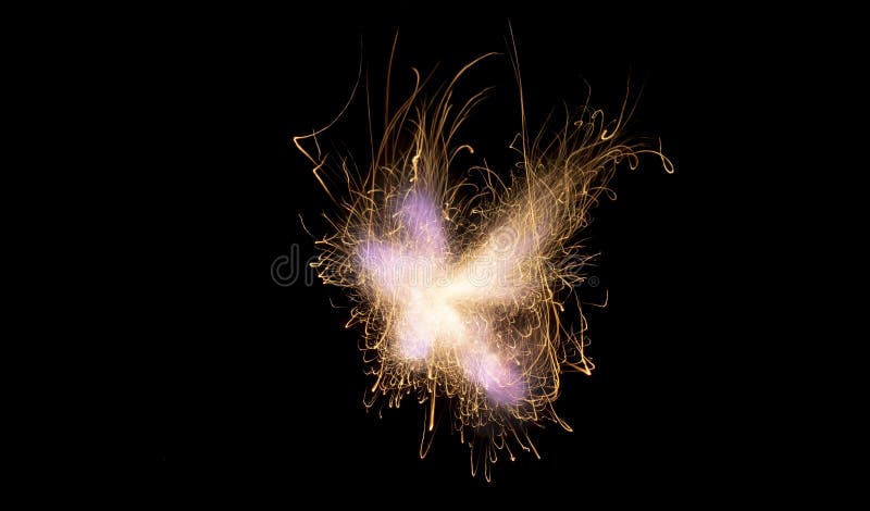 Sparks Explosion between Electrical Cables, Fire Hazard Concept Stock ...