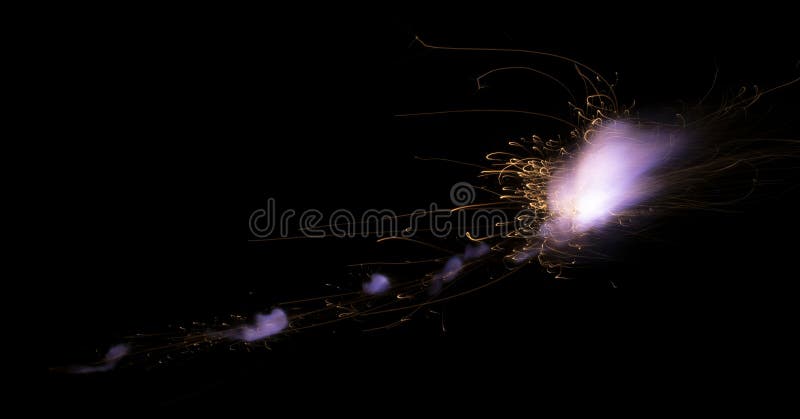 Sparks Explosion between Electrical Cables, Fire Hazard Concept Stock ...