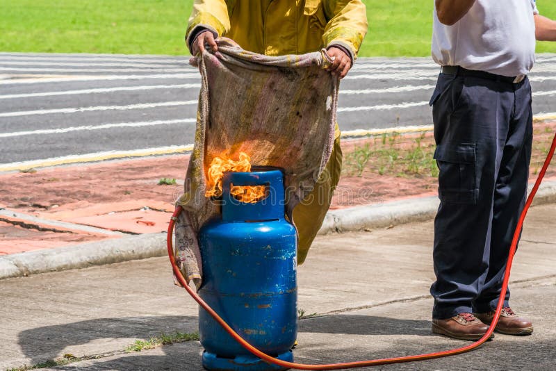 Fire demonstration stock image. Image of security, protesters - 245769121