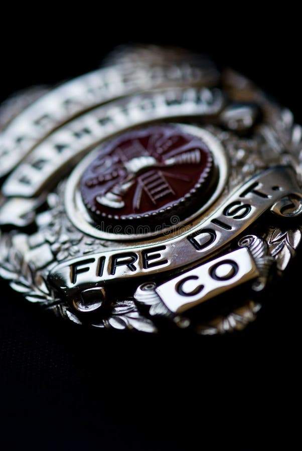 Fire Department Badge stock image. Image of closeup, fireman - 10965865