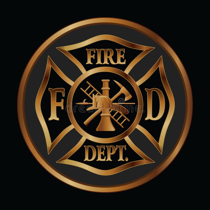 Firefighter Inside Maltese Cross Symbol Stock Illustrations – 7 ...