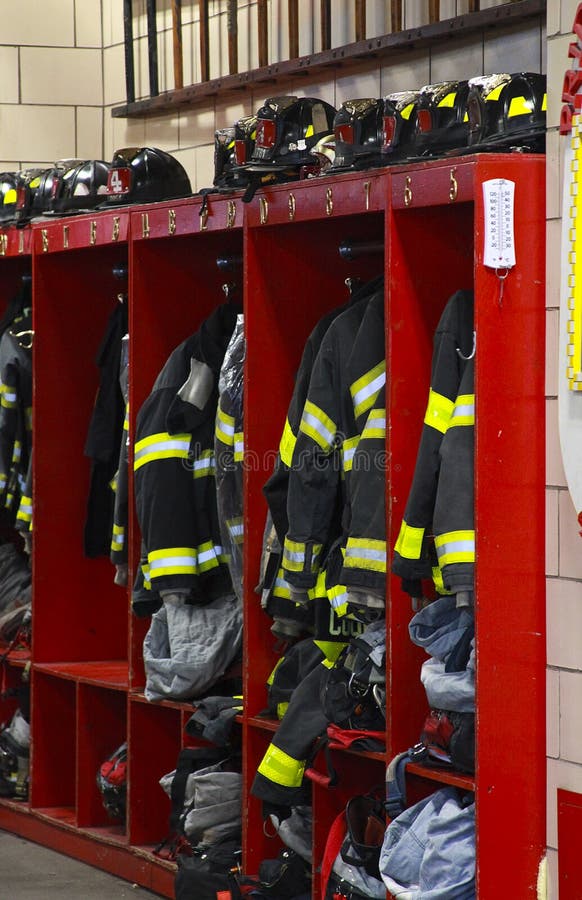 Fire department stock photo. Image of indoors, firefighter - 56613124