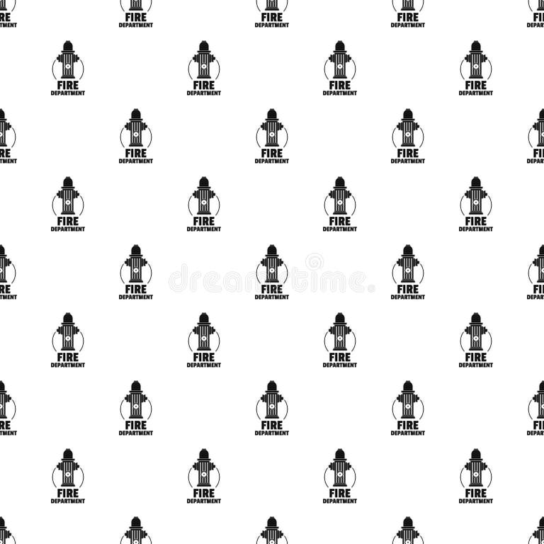 Fire Department Pattern Seamless Vector Stock Vector - Illustration of ...