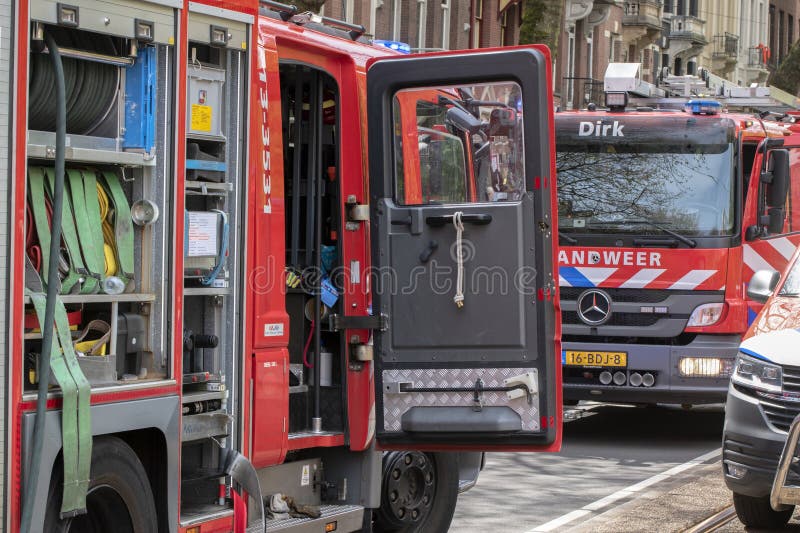 Fire Department Truck at Amsterdam the Netherlands 27-4-2023 Editorial ...