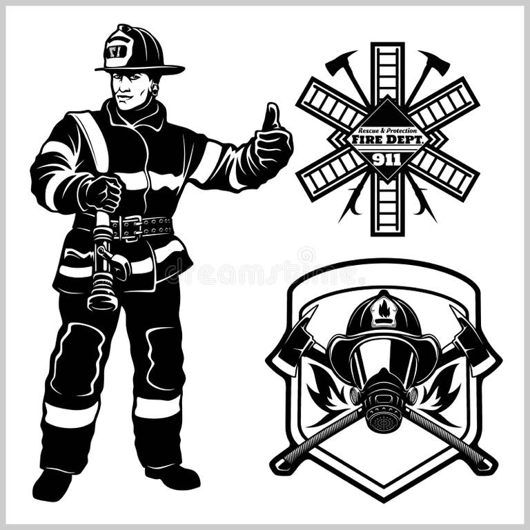Fireman Elements Stock Illustrations – 974 Fireman Elements Stock ...