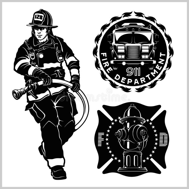 Fire Department Badge Outline