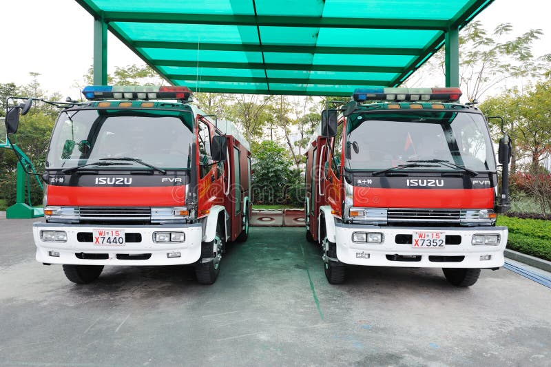 Firetruck in china stock photo. Image of large, siren - 26854328