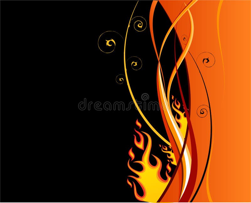 Hot fire design stock vector. Illustration of burn, beautiful - 8759689