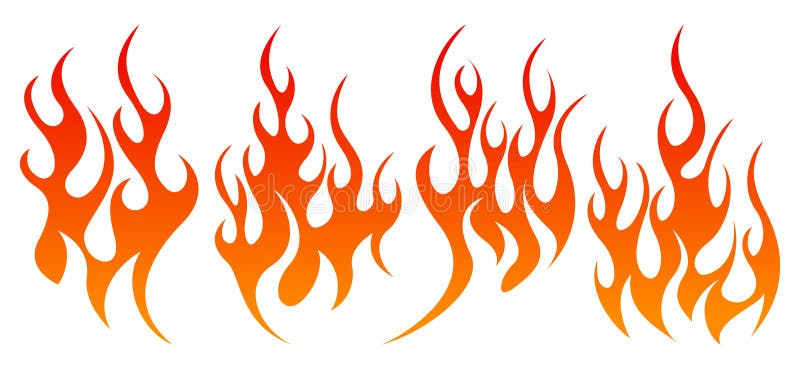 Fire design element set stock vector. Illustration of icons - 99816202