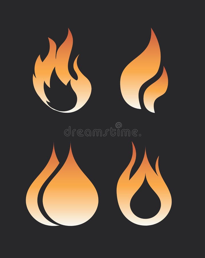 Fire design stock vector. Illustration of fire, vector - 45851581