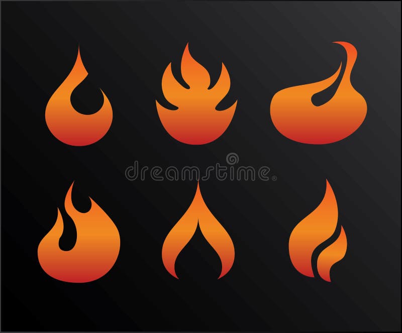 Fire design stock vector. Illustration of fire, vector - 45851581