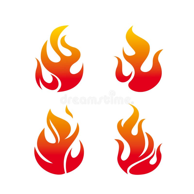 Fire Design Vector stock vector. Illustration of element - 187051862