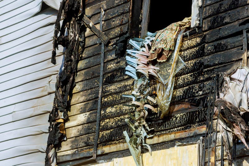 A Fire Destroyed the Interior of a Burned House, Causing a Disaster in ...