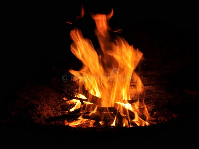 Fire devil stock image. Image of burning, horns, colour - 14165353