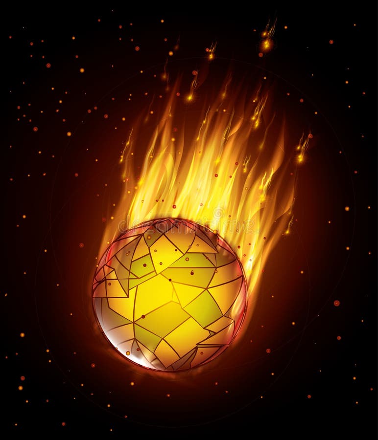 Fire digital design. stock illustration. Illustration of explosion ...