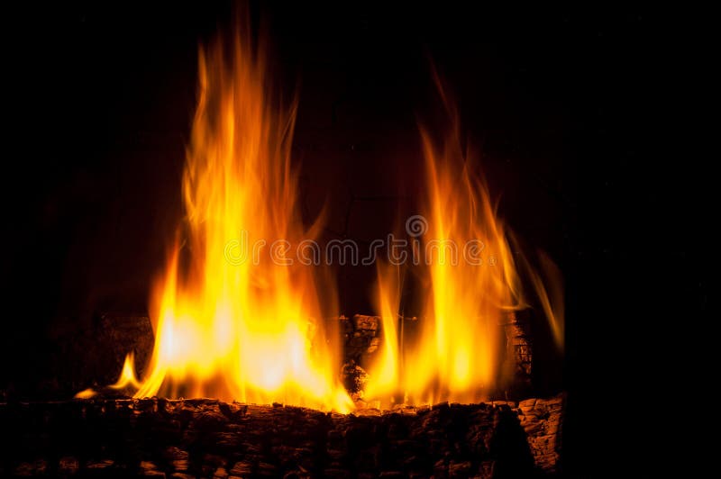 Fire stock image. Image of flametongue, bonfire, flame - 122182985