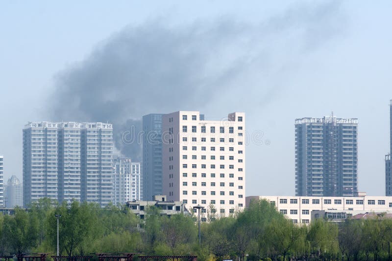 Fire disaster stock photo. Image of danger, urban, trees - 30387022