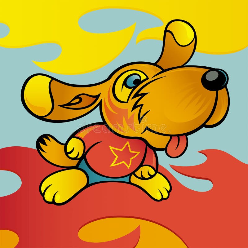 Fire dog stock vector. Illustration of cartoon, symbol - 70886347