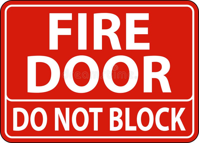 Fire Exit Do Not Block Stock Illustrations – 152 Fire Exit Do Not Block ...