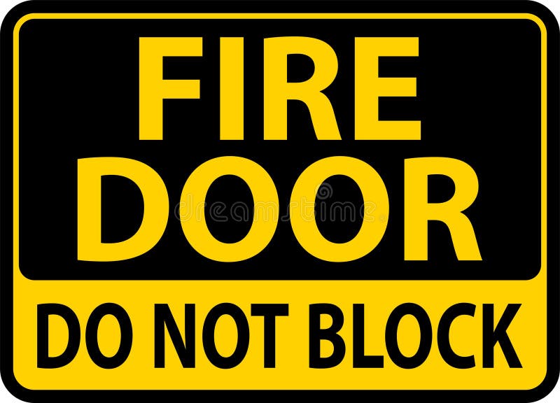 Fire Exit Do Not Block Stock Illustrations – 152 Fire Exit Do Not Block ...