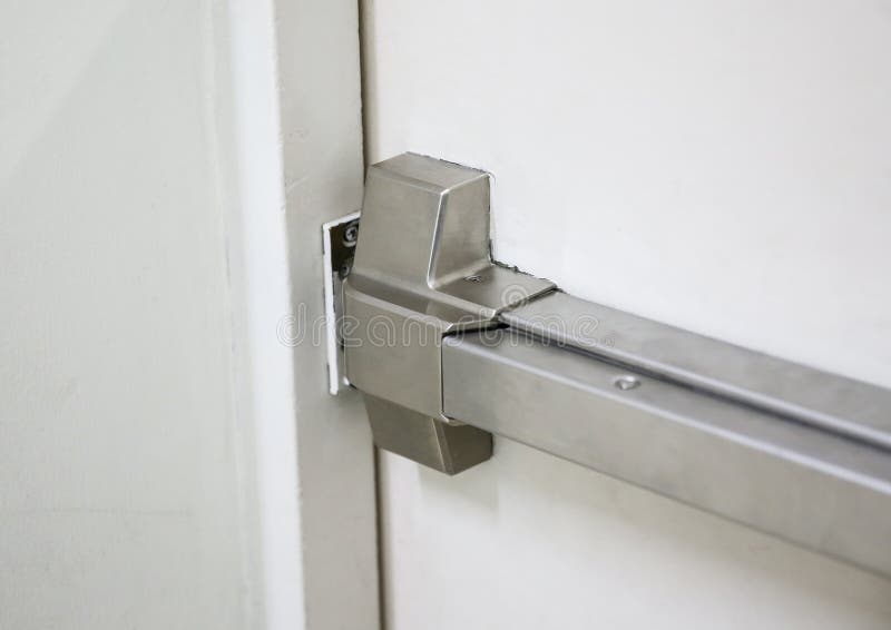 Fire Doors., Fire Exit., Open One Way Door Stock Image - Image of arrat ...