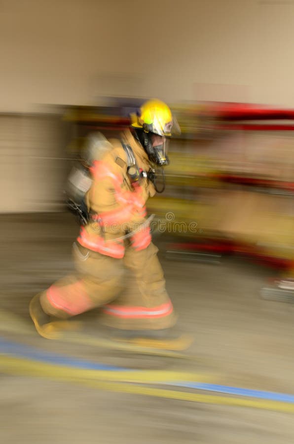 Fire Down stock image. Image of heroes, turnouts, door - 54015361
