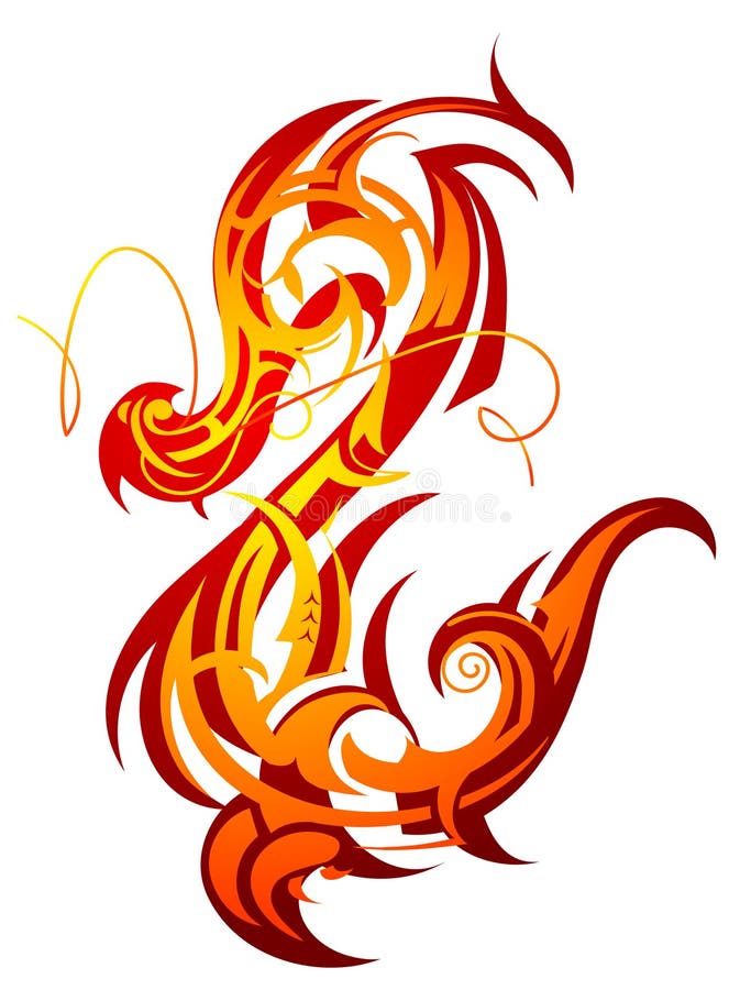 Cartoon fire dragon stock vector. Illustration of look - 14712192