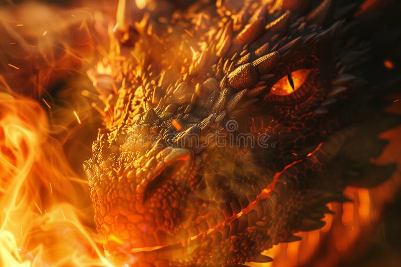 Fire Dragon stock illustration. Illustration of chinese - 320236875