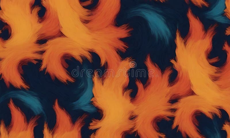 Fire Drawing Pattern Illustration, Gradient Abstract Texture. Stock ...