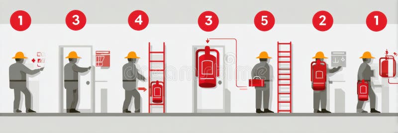 Clear Fire Drill Procedure Infographic Stock Photos - Free & Royalty ...