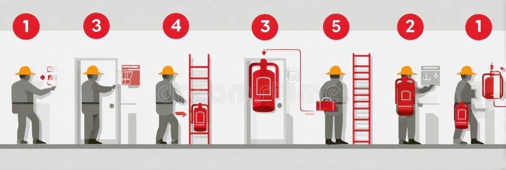Fire Drill Procedure Infographic with Clear Steps for Effective ...