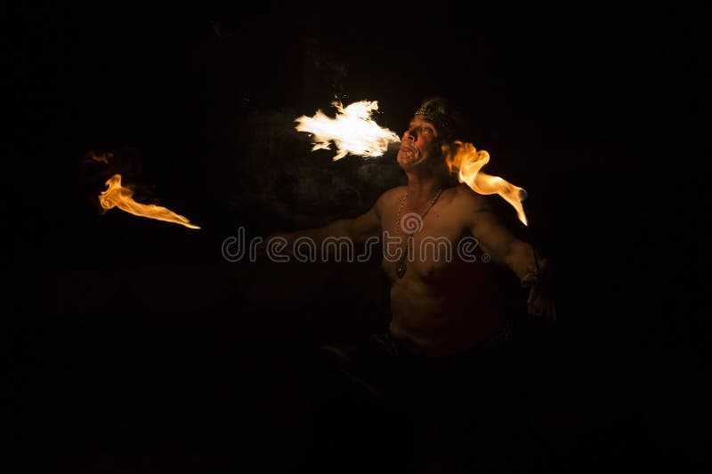 Fire eater editorial image. Image of human, ceremony - 133353075