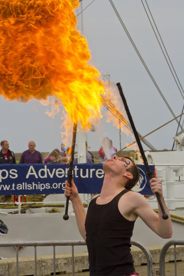 Fire Eater. editorial stock photo. Image of eater, england - 58538603