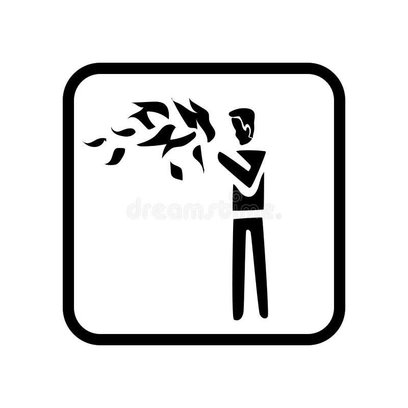 Fire Eater Man Icon Vector Isolated on White Background, Fire Eater Man ...