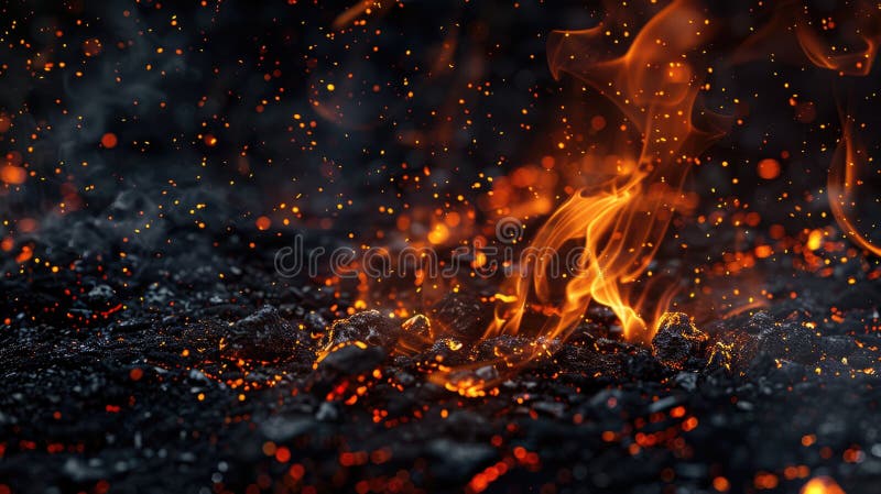 Fire Effect Bursting Explosion Light Orange Color, Emit Hot Temperature ...