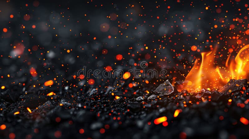 Fire Effect Bursting Explosion Light Orange Color, Emit Hot Temperature ...