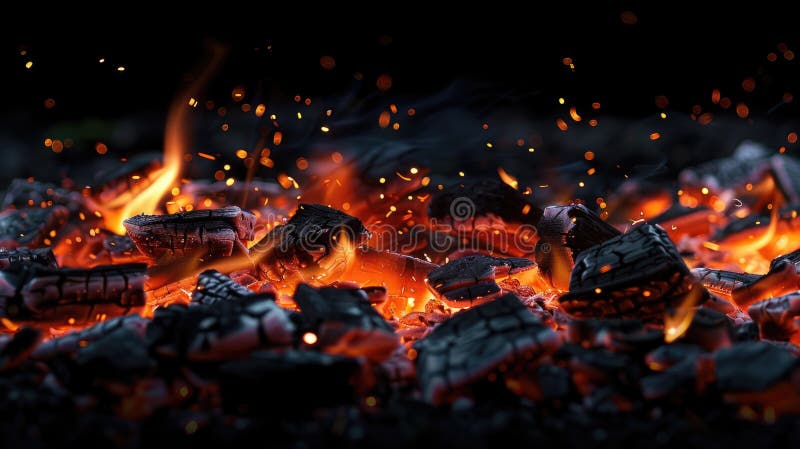 Fire Effect Bursting Explosion Light Orange Color, Emit Hot Temperature ...