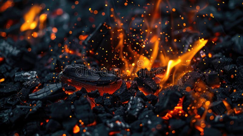 Fire Effect Bursting Explosion Light Orange Color, Emit Hot Temperature ...