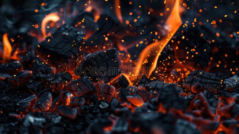 Fire Effect Bursting Explosion Light Orange Color, Emit Hot Temperature ...