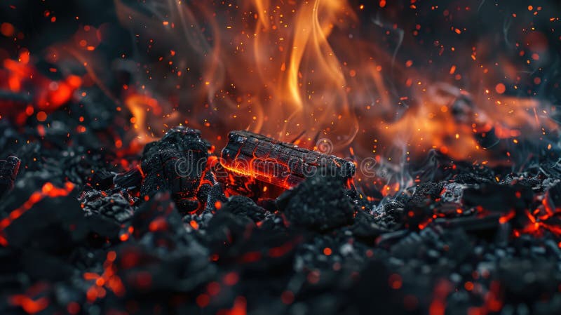 Fire Effect Bursting Explosion Light Orange Color, Emit Hot Temperature ...