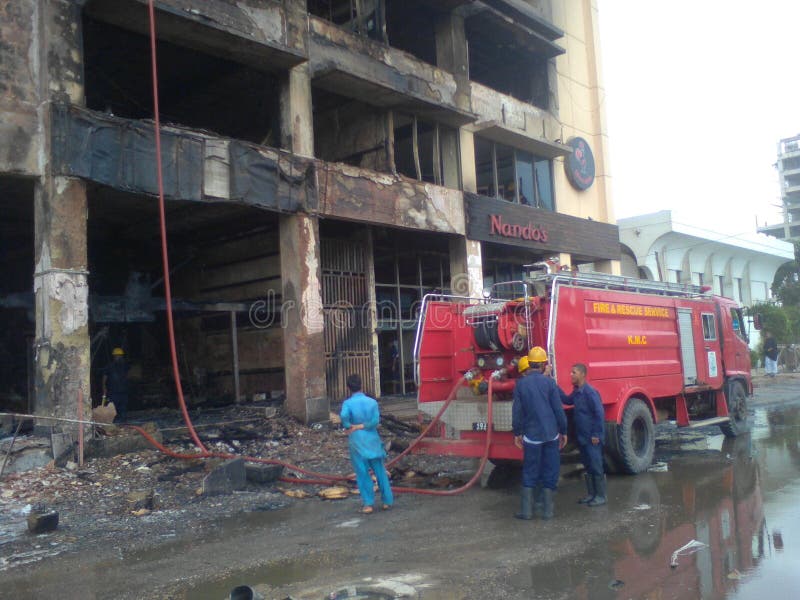 Fire Effected building editorial stock image. Image of affected - 102909669