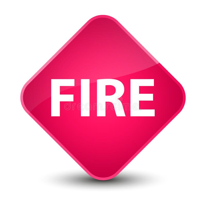 Fire Elegant Pink Diamond Button Stock Illustration - Illustration of ...