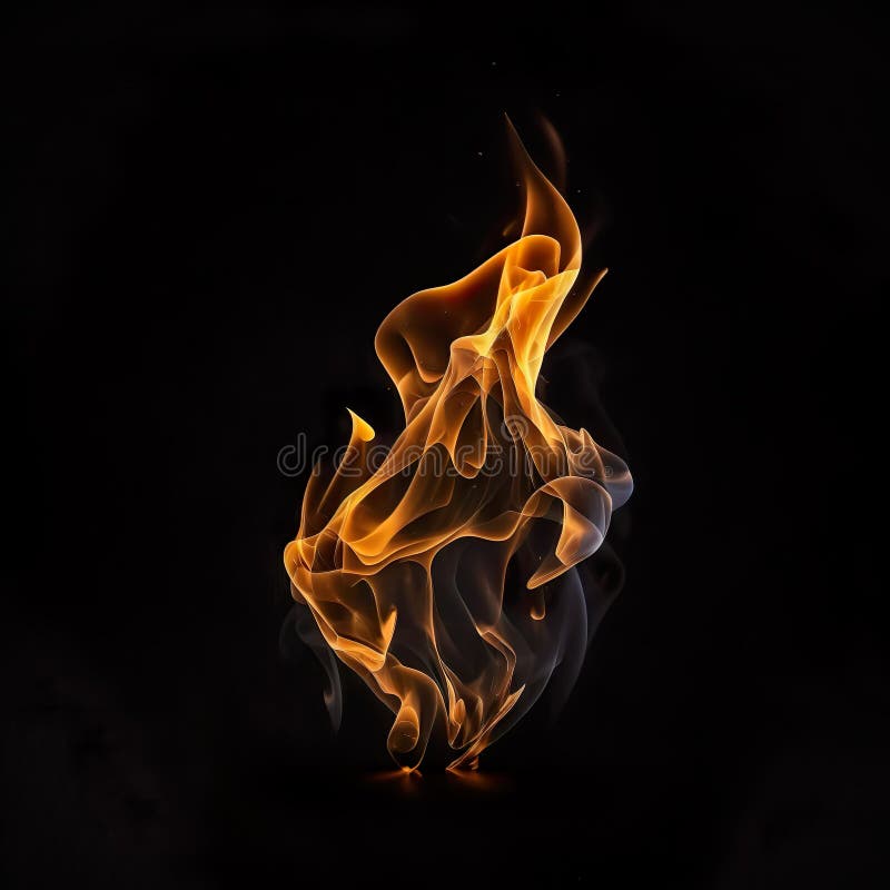 Burning Fire Frame or Blazing Inferno Abstract Border Stock ...