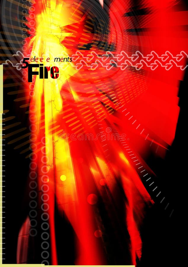 Fire Element. Conceptual Image Stock Illustration - Illustration of ...