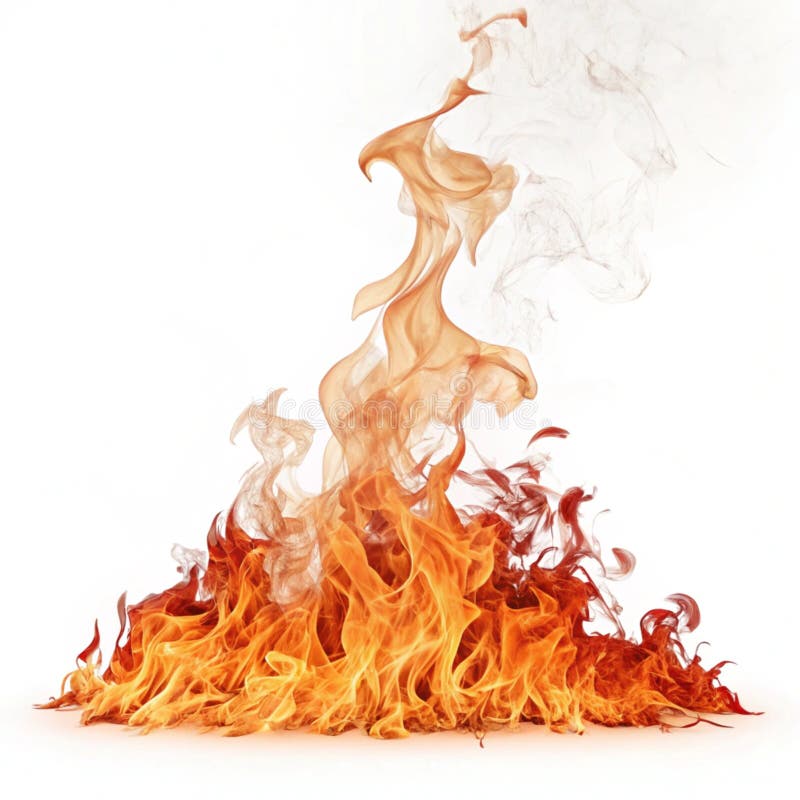 Fire Element Illustration Isolated on Transparent Background Stock ...