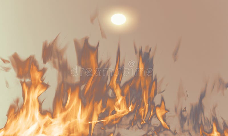 Fire Elements Transmitting Their Powerful Heat. Stock Photo - Image of ...
