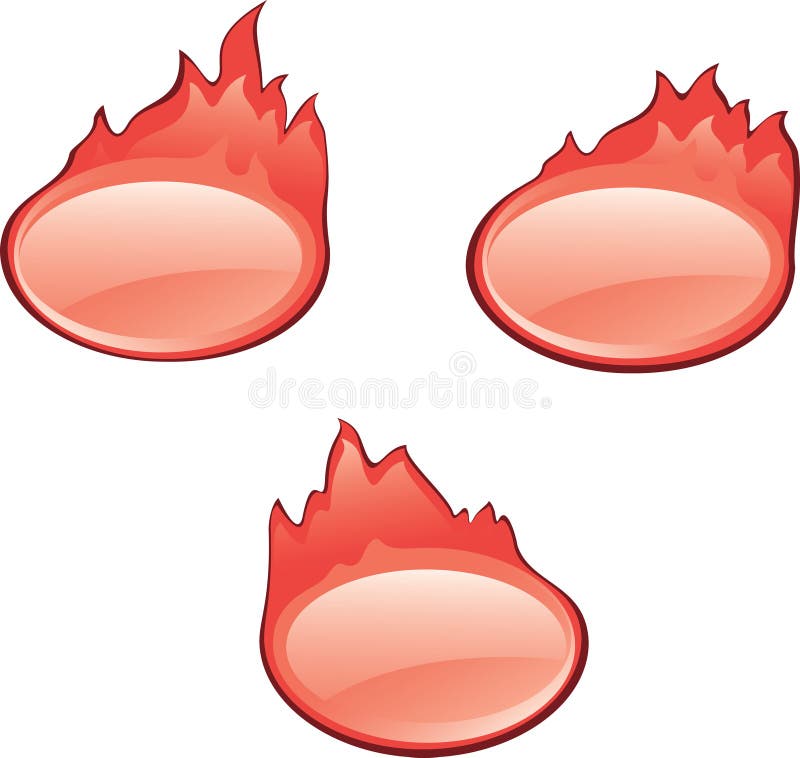 Fire Elements, Vector Picture. Image: 6704126